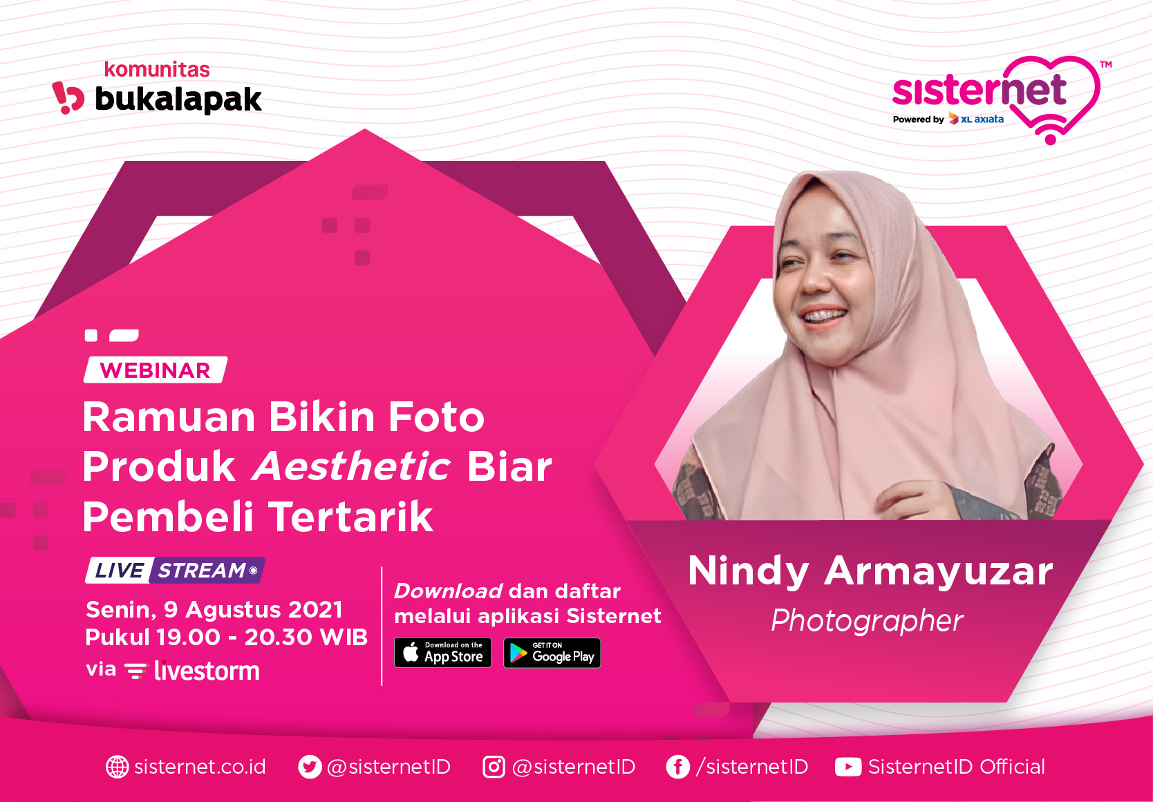 Sisternet - Webinar Sisternet x Bukalapak: "Ramuan Bikin Foto Produk Aesthetic Biar Pembeli ...