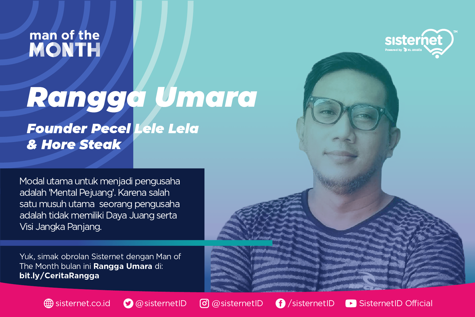 Sisternet - Man of The Month Rangga Umara: Stop Complaining, Be ...
