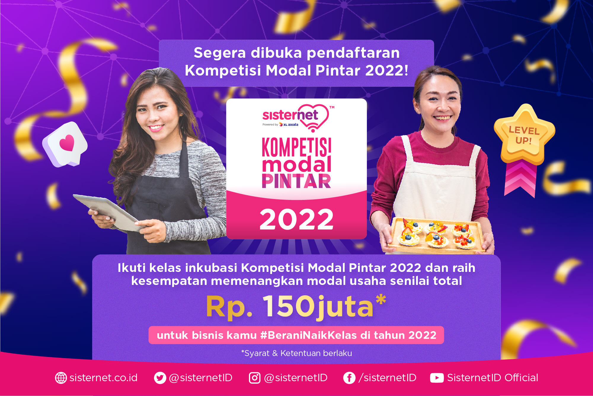 Sisternet - Kompetisi Modal Pintar Sisternet 2022 #BeraniNaikKelas