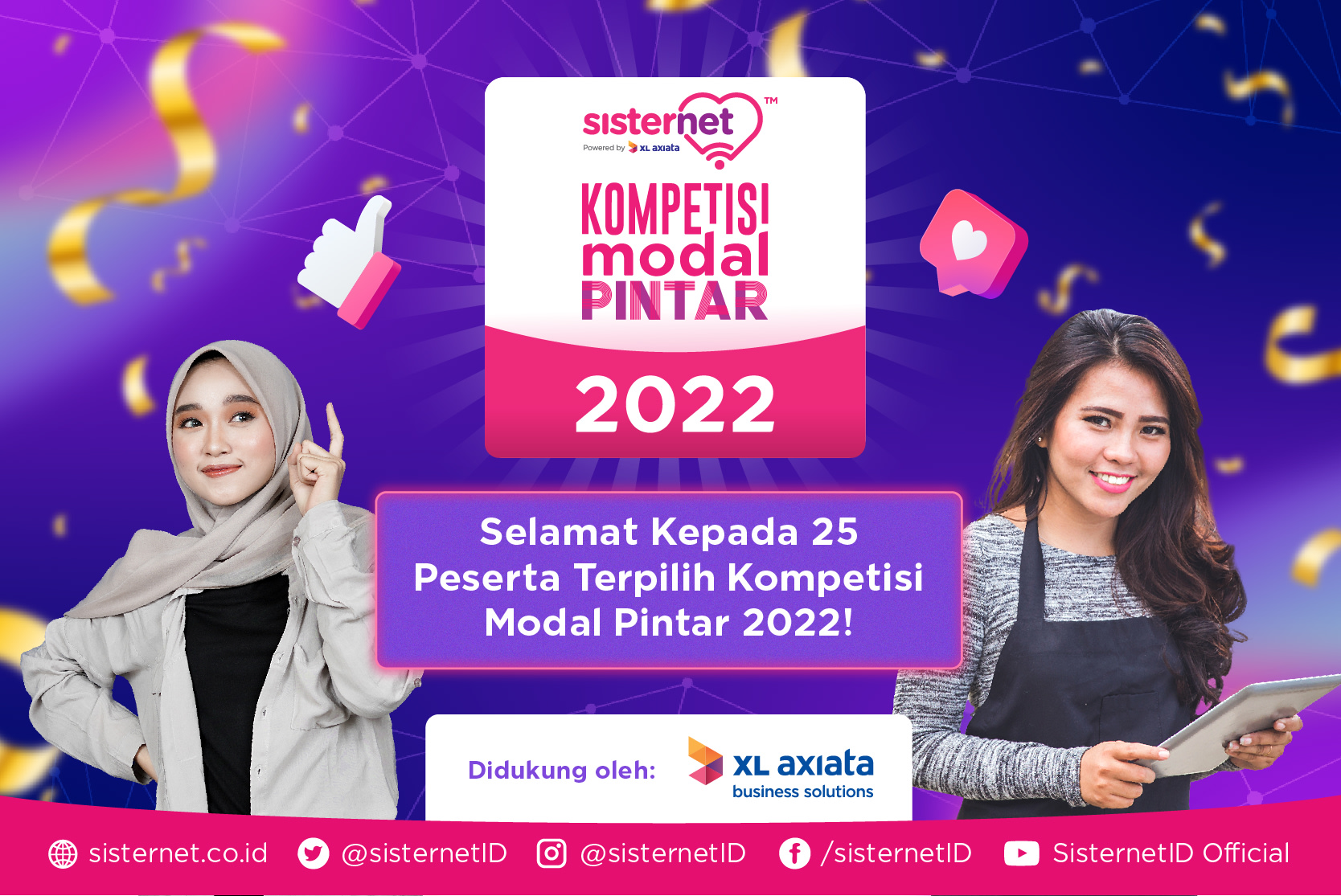 Sisternet - Selamat! Ini Dia 25 Peserta Terpilih Kompetisi Modal Pintar Sisternet 2022